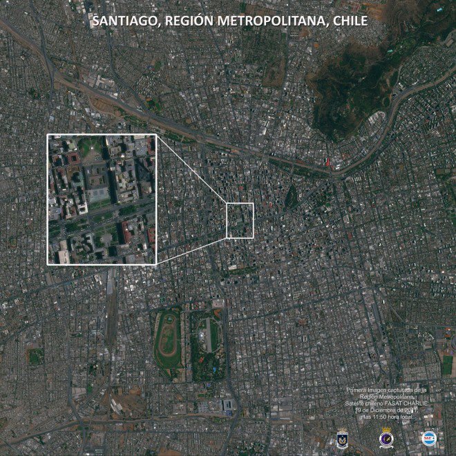 primeras fotografias del satelite de chile :: 24horasestudiantil